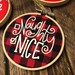 Buffalo Plaid Ornament Red Black Teacher Gift Embroidery - Etsy
