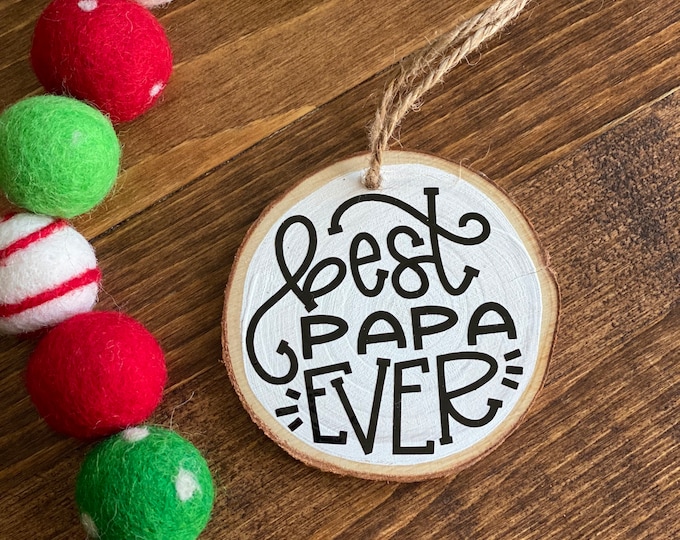 Tiny Human Tamer Teacher Ornament Wood Log Christmas Decor Teacher Gift ...