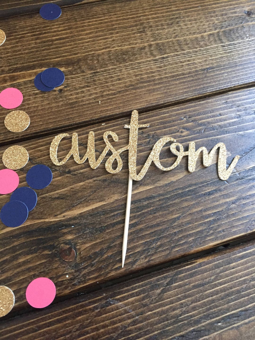 Custom Cake Topper - Personalized Cake Topper - Cake Topper - Etsy