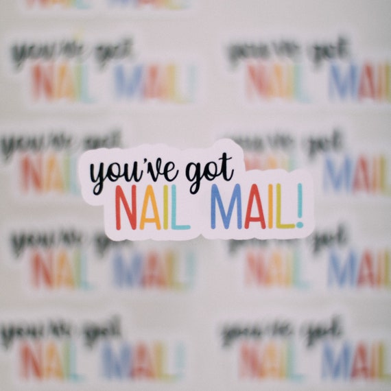 Youve Got Nail Mail Sticker Nail Polish Strips Business | Etsy