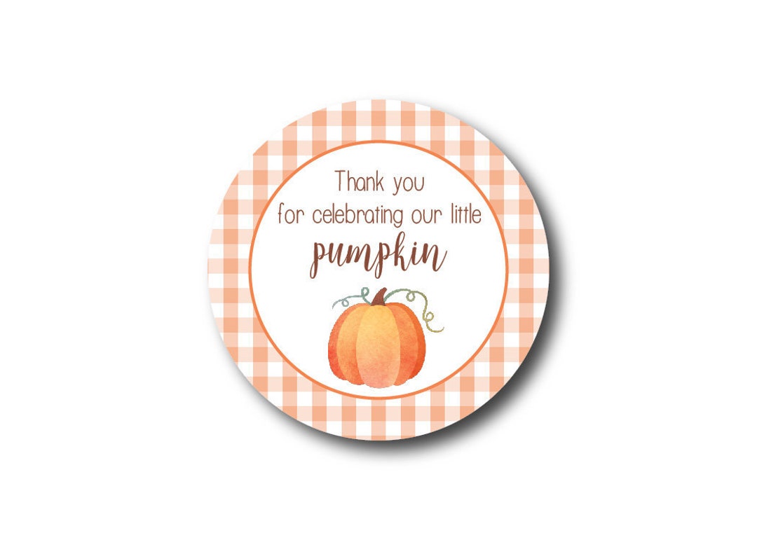 Little Pumpkin Favor Tag Pumpkin Baby Shower First 1st - Etsy
