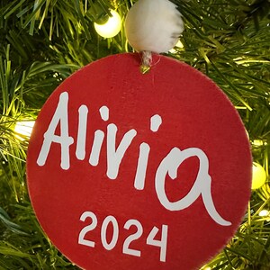 Kids Handwriting Ornament- Gift for Grandparents, Parents, Keepsake ...