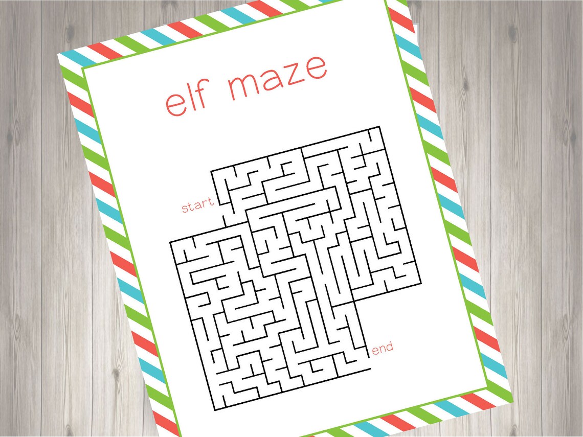 Elf Activity Set Elf Props DIY Elf Ideas Printable Elf | Etsy