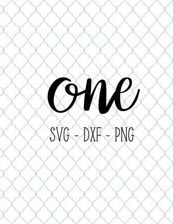 One svg One png One dxf Silhouette Cut File Cricut Cut | Etsy