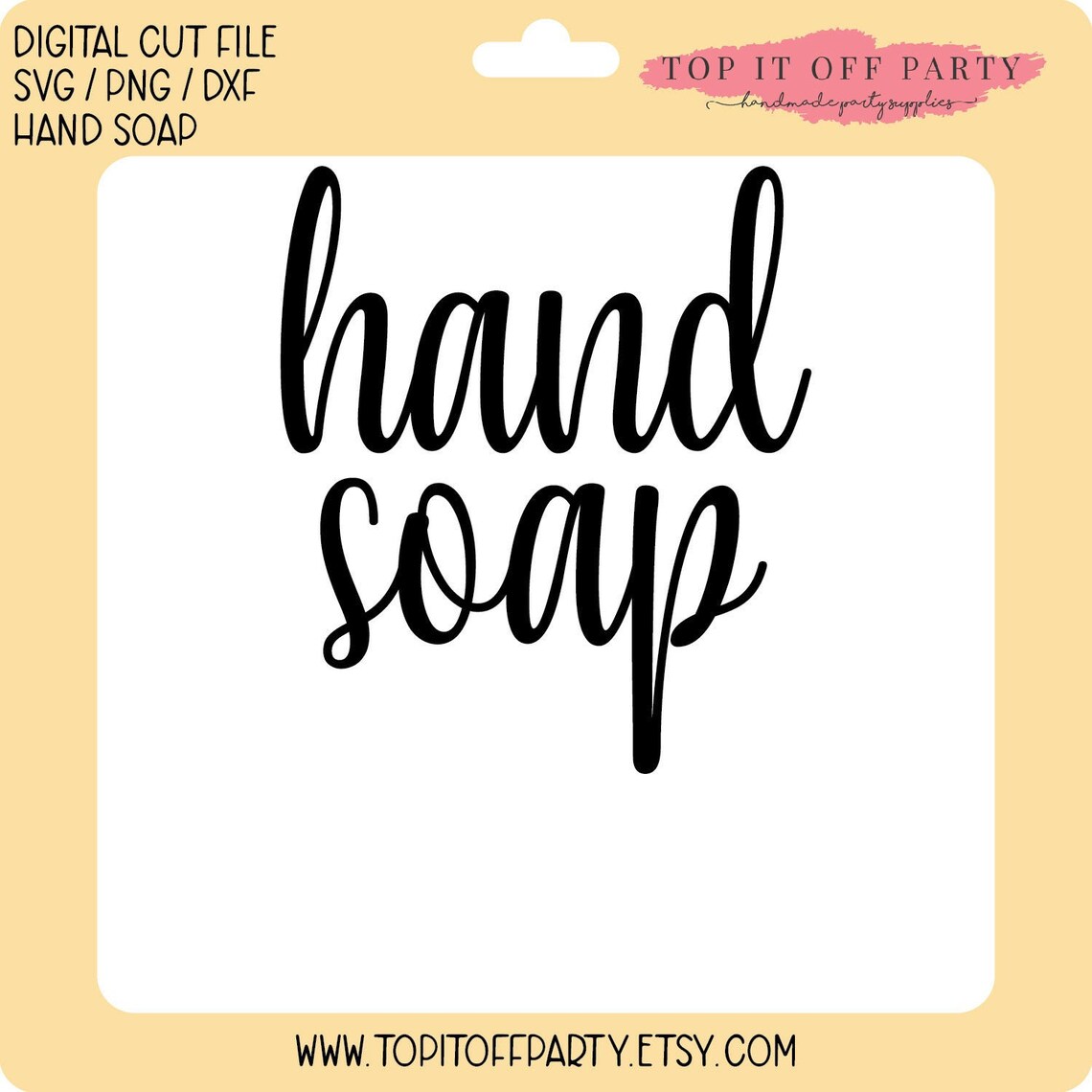 Hand Soap Svg Hand Soap Label Png Hand Soap Kitchen Dxf - Etsy