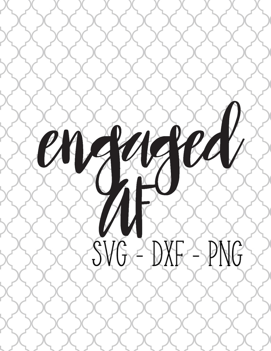 Engaged Af Engagement Svg - Png - Dxf - Cake Topper SVG - Cupcake ...