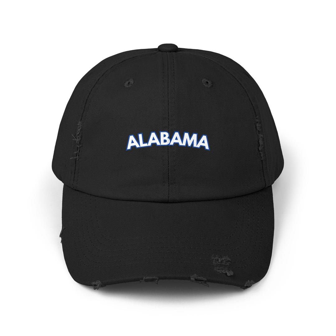 Alabama Distressed Baseball Hat, Baseball Cap - Etsy