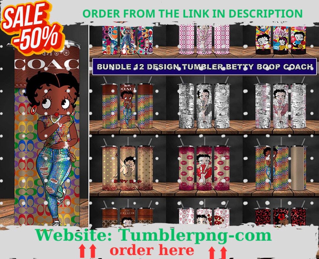 12 Design Betty Boop Skinny Tumbler Wrap Betty Boop Tumbler - Etsy