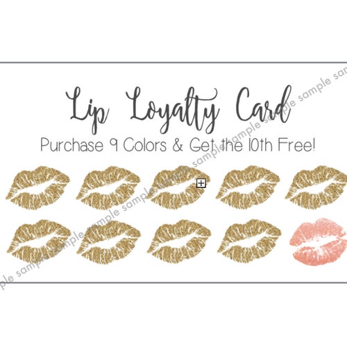 Thank You Cards With Ties Lips Gold or Silver | Etsy