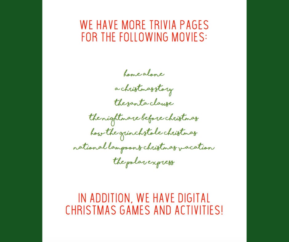 Elf the Movie Trivia FUN Interactive Christmas Party Game Activity ...
