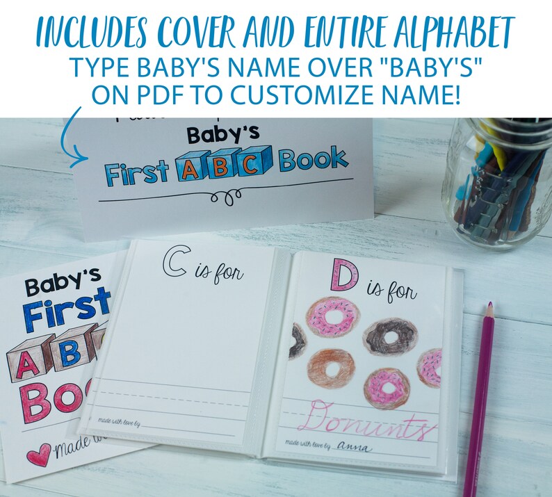 Personalized ABC Book Baby Shower Activity Template Blank Etsy personalized-abc-book-baby-shower-activity-template-blank-etsy
