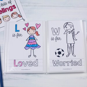 Feelings and Emotions Coloring Book / Personalized Feelings and ...