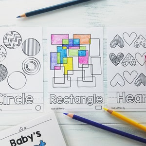Baby's First Colors and Shapes Coloring Book: Baby Shower Activity (PDF ...