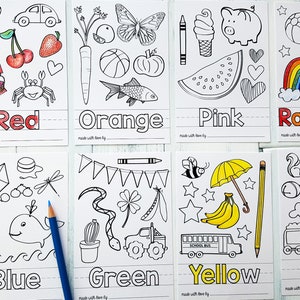 Baby's First Colors and Shapes Coloring Book / Baby Shower Activity ...