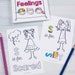 Feelings and Emotions Coloring Book / Personalized Feelings and ...