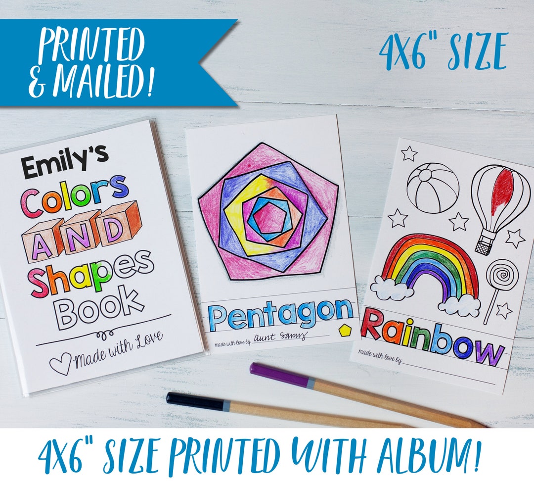 Baby's First Colors and Shapes Coloring Book / Baby Shower Activity ...