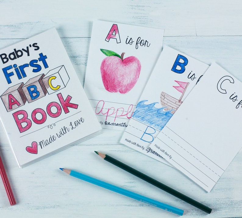 Blank ABC Book and 123 Book Bestselling Bundle ABC Book Baby | Etsy