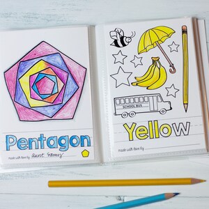 Baby Shower Activity, ABC Book and Colors and Shapes Coloring Activity ...