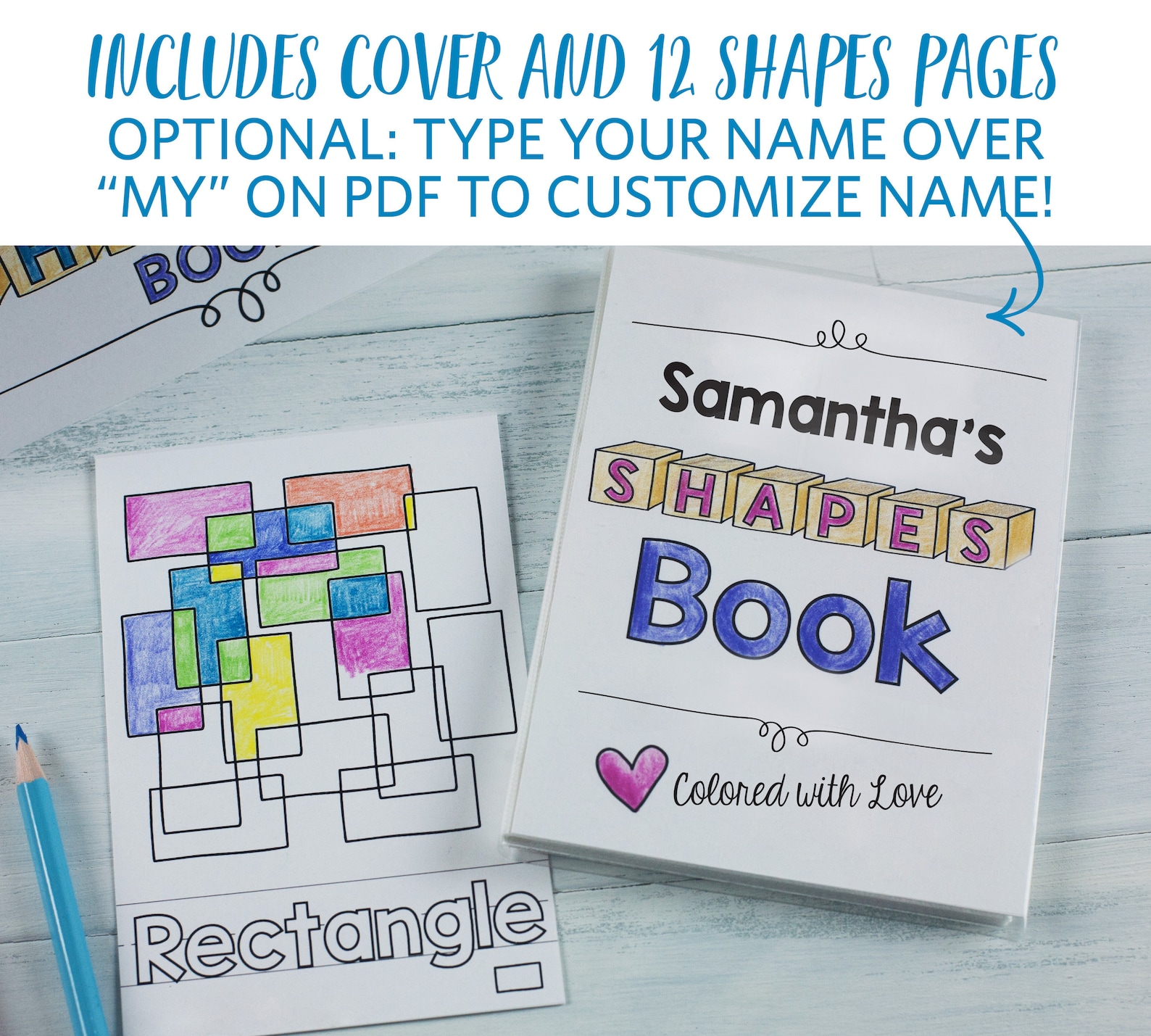 Shapes Coloring Book Activity / Preschool Activity / PDF | Etsy