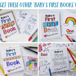 ABC Book Baby Shower Activity in School Teacher Theme / Teacher Gift ...