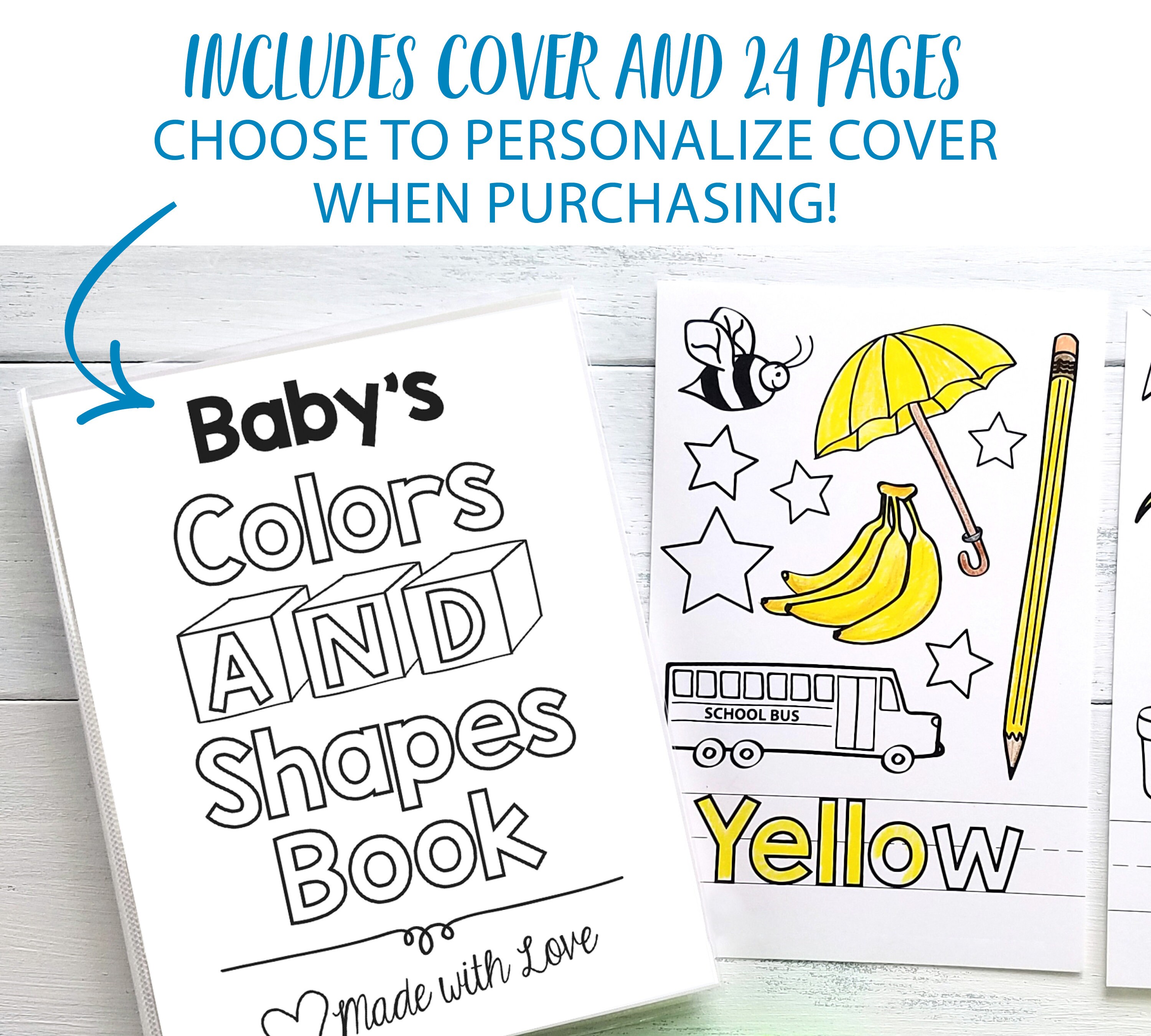 Baby's First Colors and Shapes Coloring Book: Baby Shower Activity (PDF ...