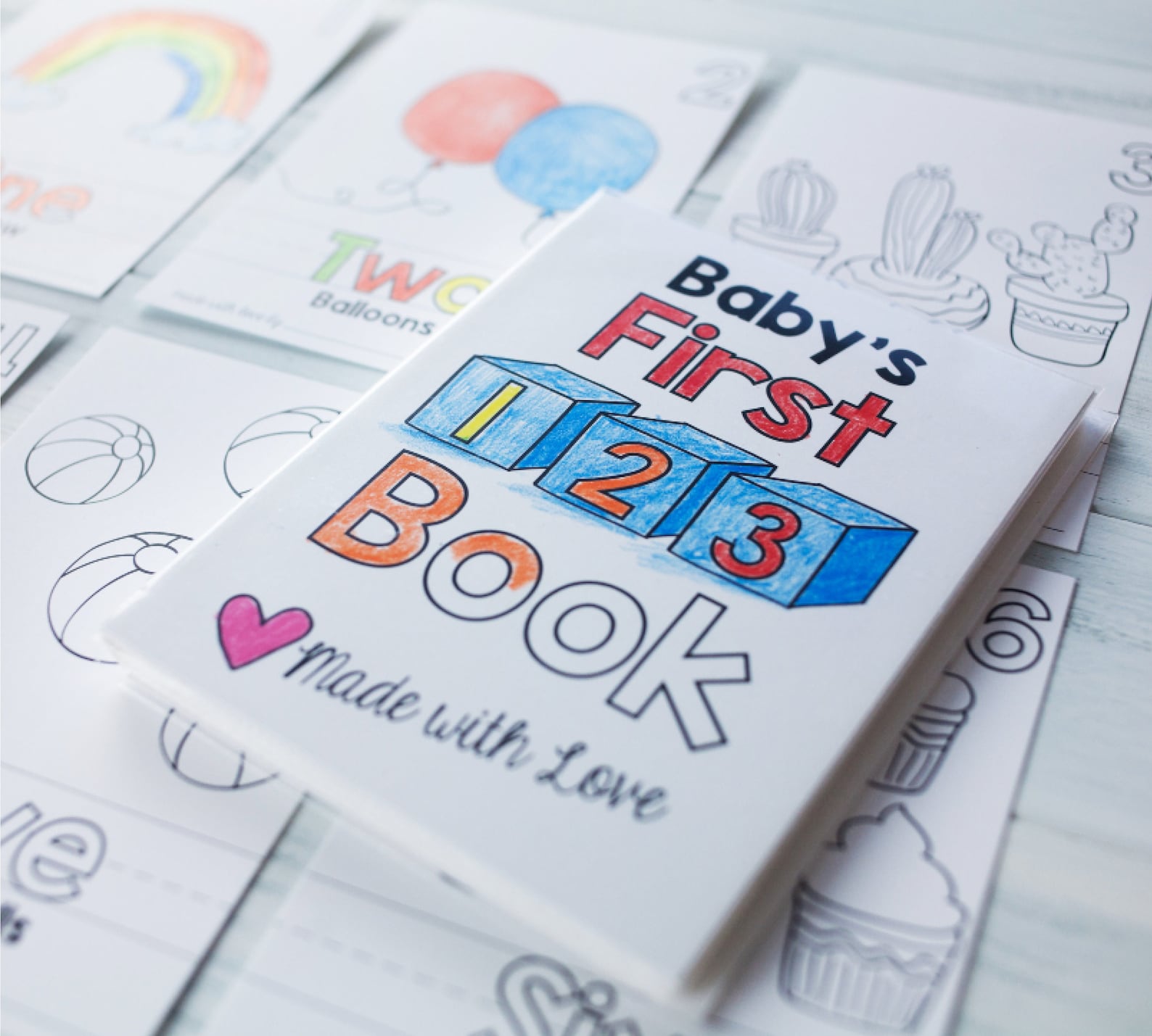 Baby's First Numbers Coloring Book / Baby Shower Game and | Etsy