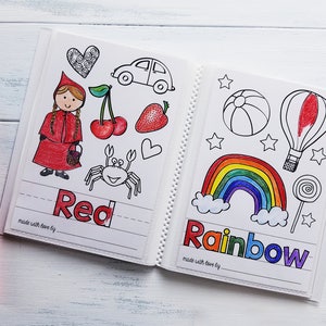 Colors Coloring Book / Coloring Sheets / DIY Baby Shower Activity ...