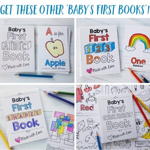 Numbers Book Printable Coloring Baby Book / Baby Shower | Etsy Australia