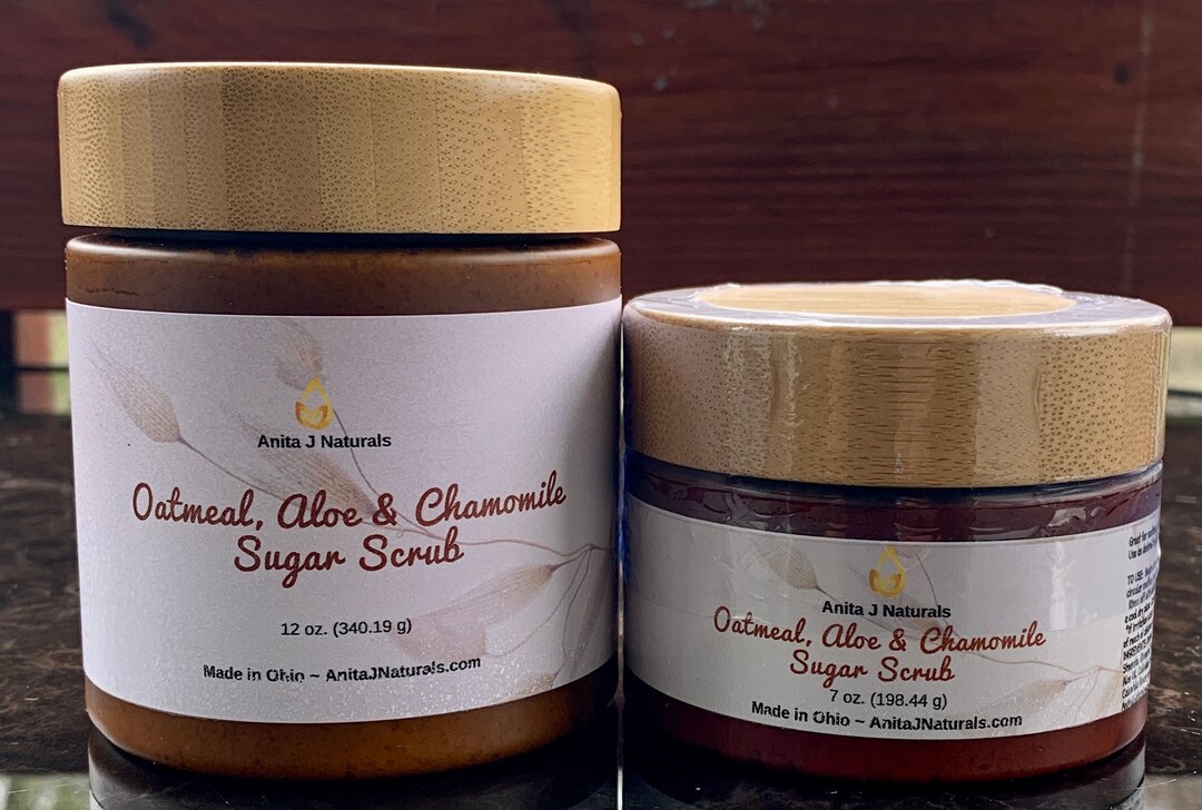 Body Scrub - Oatmeal Salt Sugar Scrub – Dead Sea Salt, Magnesium Salt ...