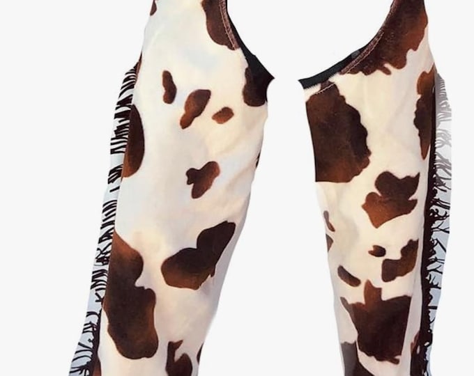 Woolly Chaps Shaggy Hair on Hide Woollies - Cowboy Batwing Style - Hand ...