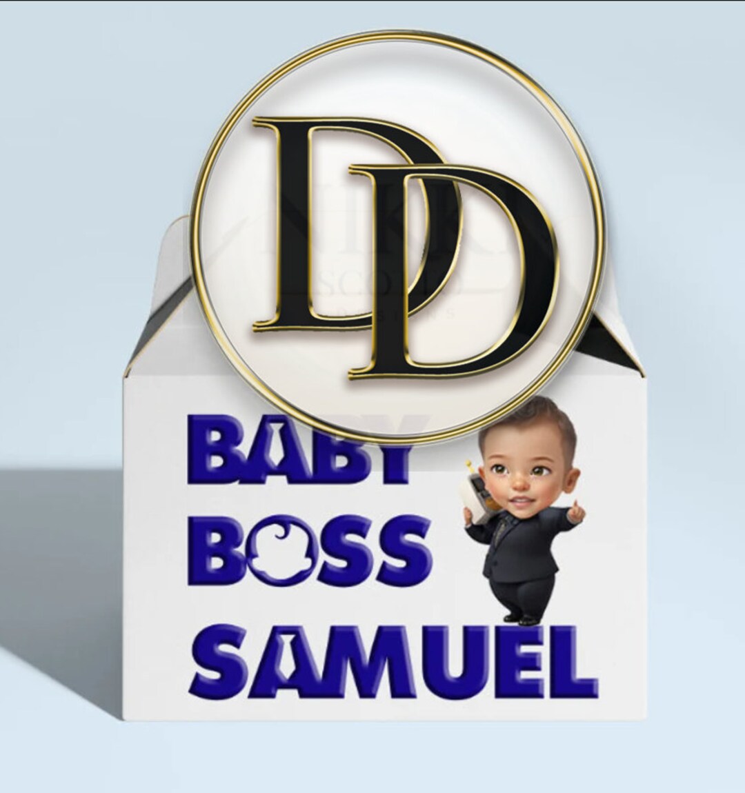 BABY BOSS Custom Gable Box Party Favor Party Boxes for Birthday Gifty ...