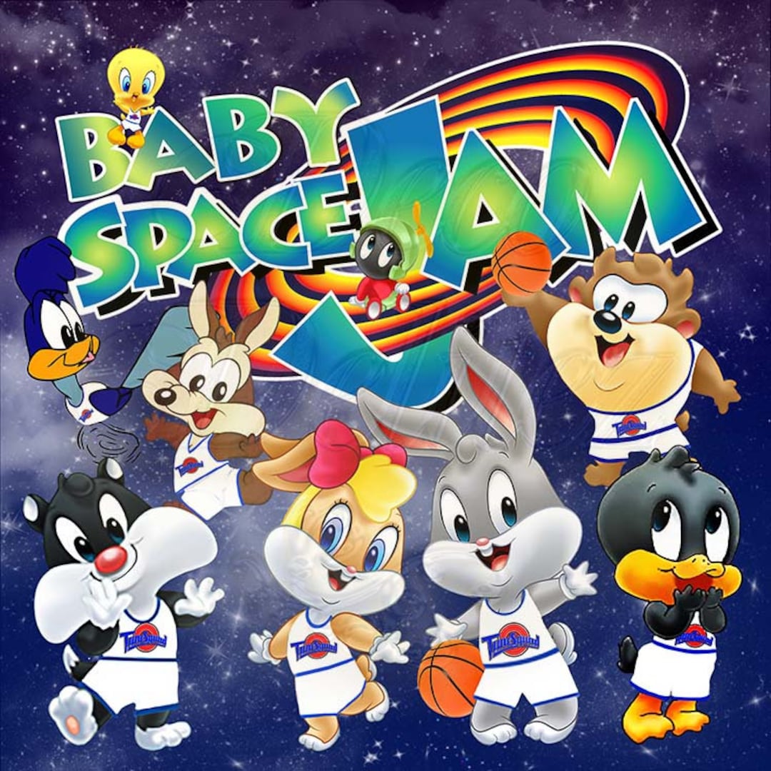 Totally BABY JAM Shower/birthday Party Backdrop Baby Looney Tunes Baby ...