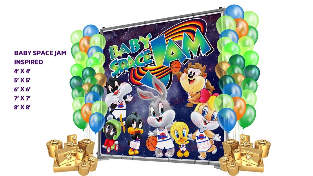 BABY JAM Backdrop; Backdrop for Birthday Parties; Baby Toons; Birthday ...