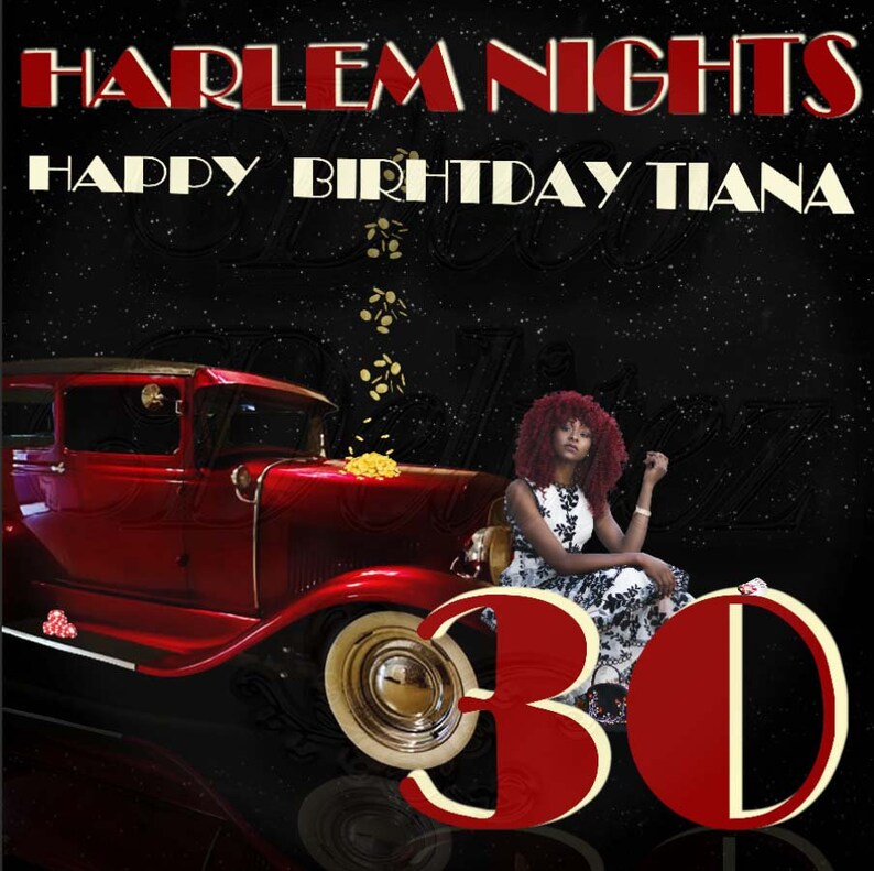 It's A HARLEM NIGHT'S Custom BACKDROP; Custom Design Great Gatsby Party ...