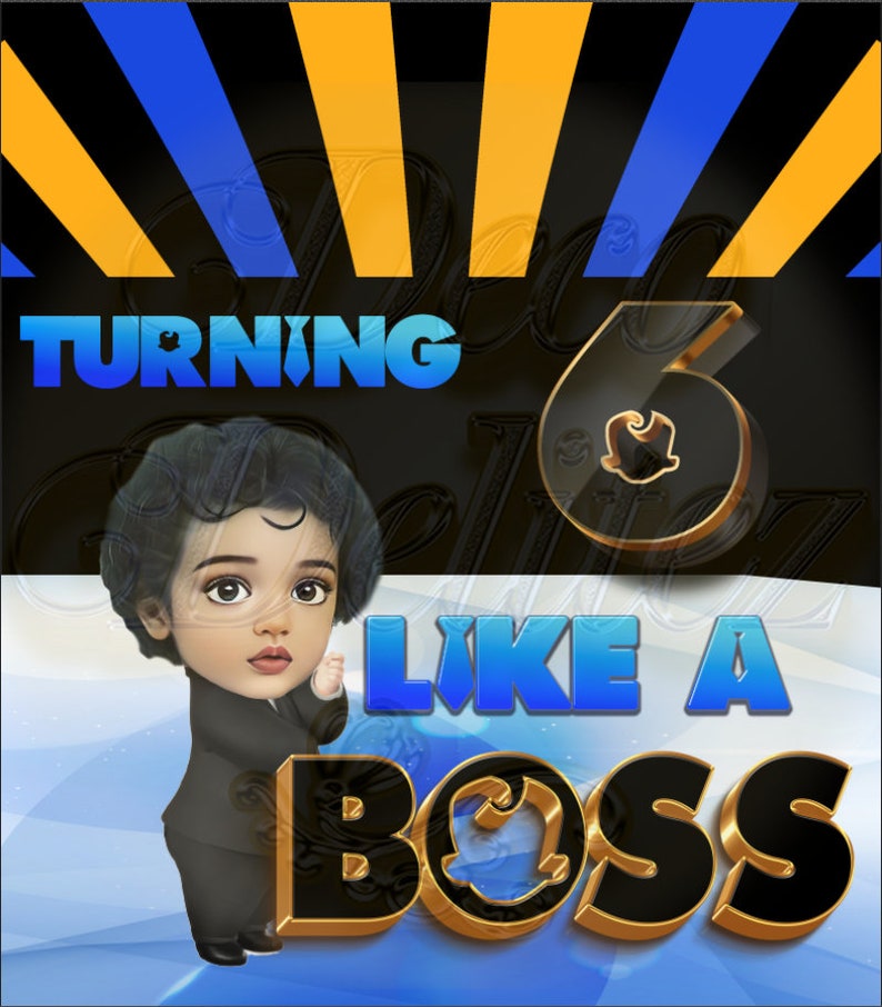 Custom Designed BOSS Theme Backdrop; BOSS Backdrop for a Boy; Big Boss ...