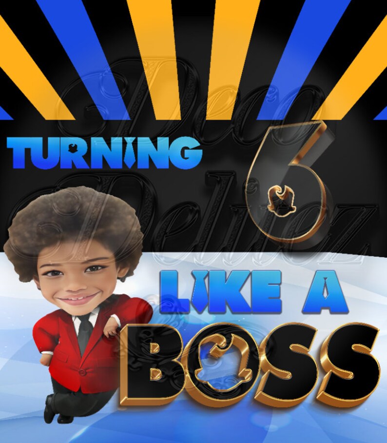Custom Designed BOSS Theme Backdrop; BOSS Backdrop for a Boy; Big Boss ...