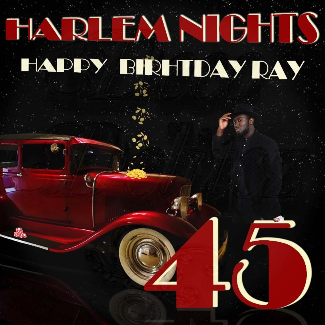 It's A HARLEM NIGHT'S Custom BACKDROP; Custom Design Great Gatsby Party ...