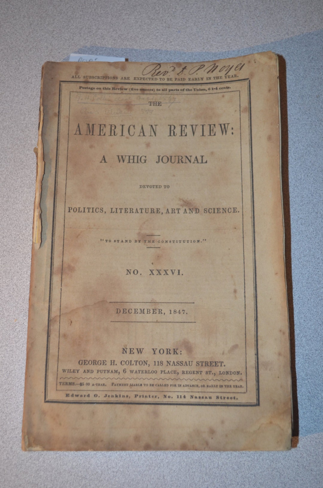 First Edition of Ulalume by Edgar Allan Poe in the American Review ...
