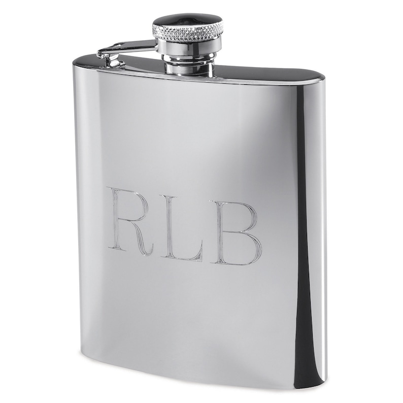 Polished Stainless Steel Flask Personalized Flask Metal - Etsy