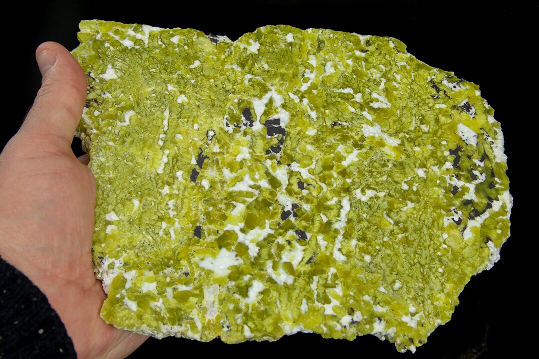 Green LIZARDITE Polished Sliced Crystal 1.39 LBS Healing Chakra Stone ...