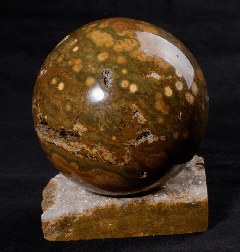 Huge Ocean Orbicular JASPER Polished Sphere 118 Mm With Stand - Etsy