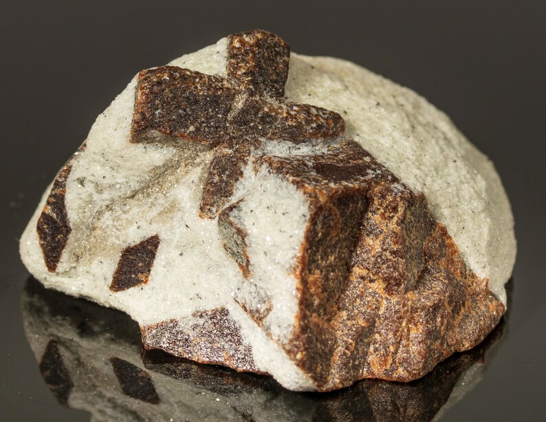 STAUROLITE Cross Stone Specimen 3.56 Oz 3634P - Etsy