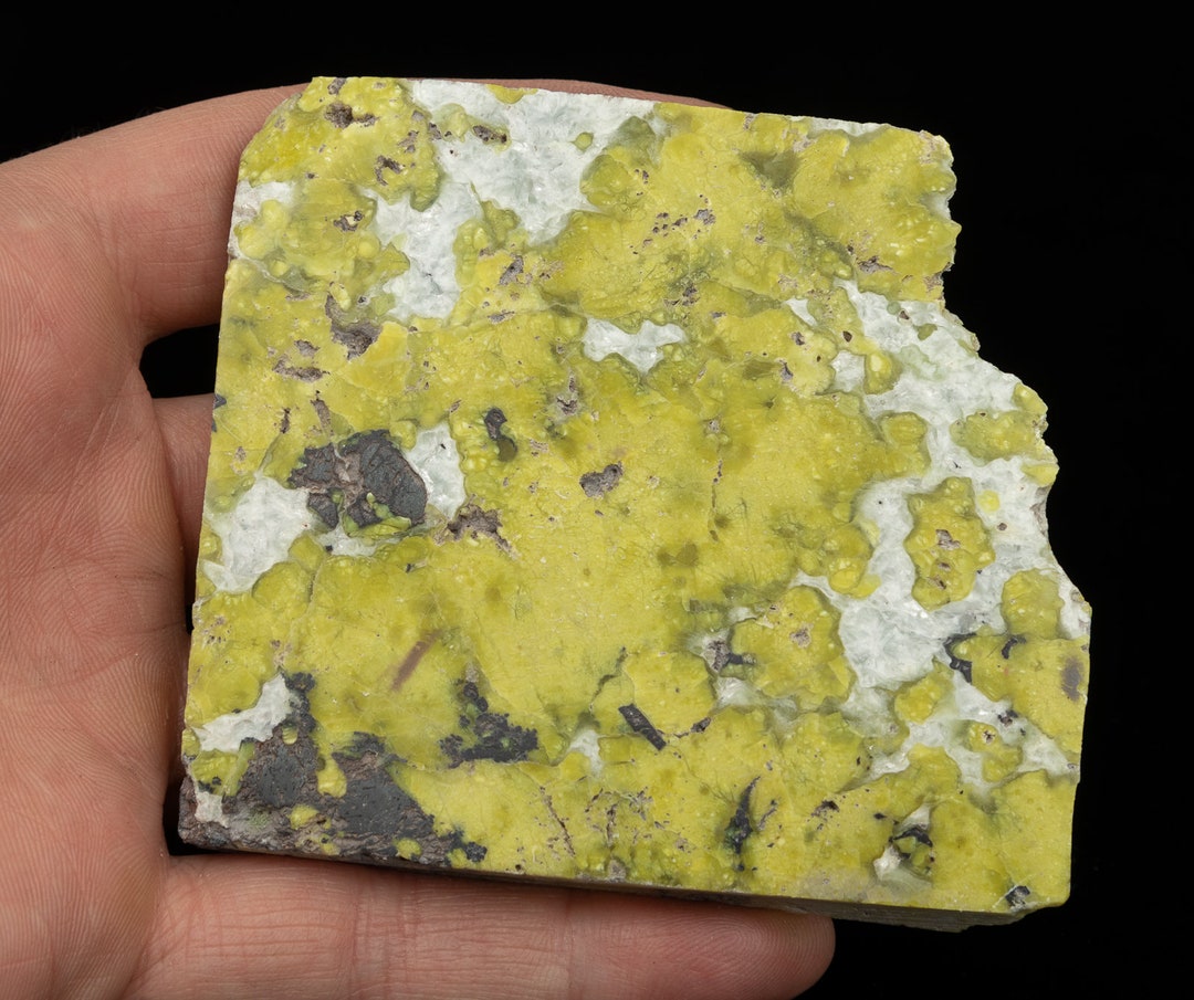 Green LIZARDITE Polished Sliced Crystal 3.91 Oz Healing Chakra Stone ...