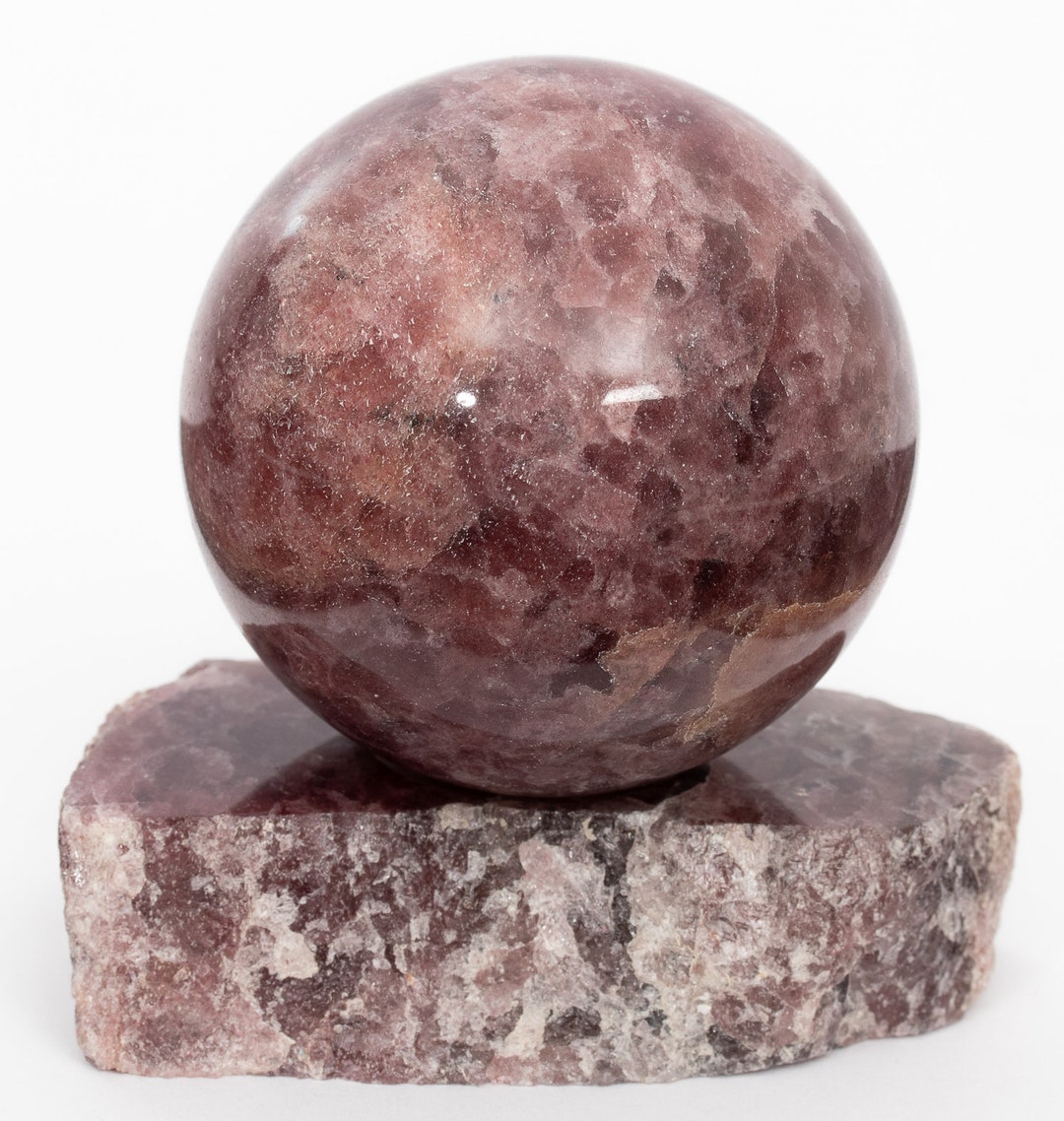 Rare Cherry TANZURINE Polished Stone Sphere 2.32 With Stand Ball ...
