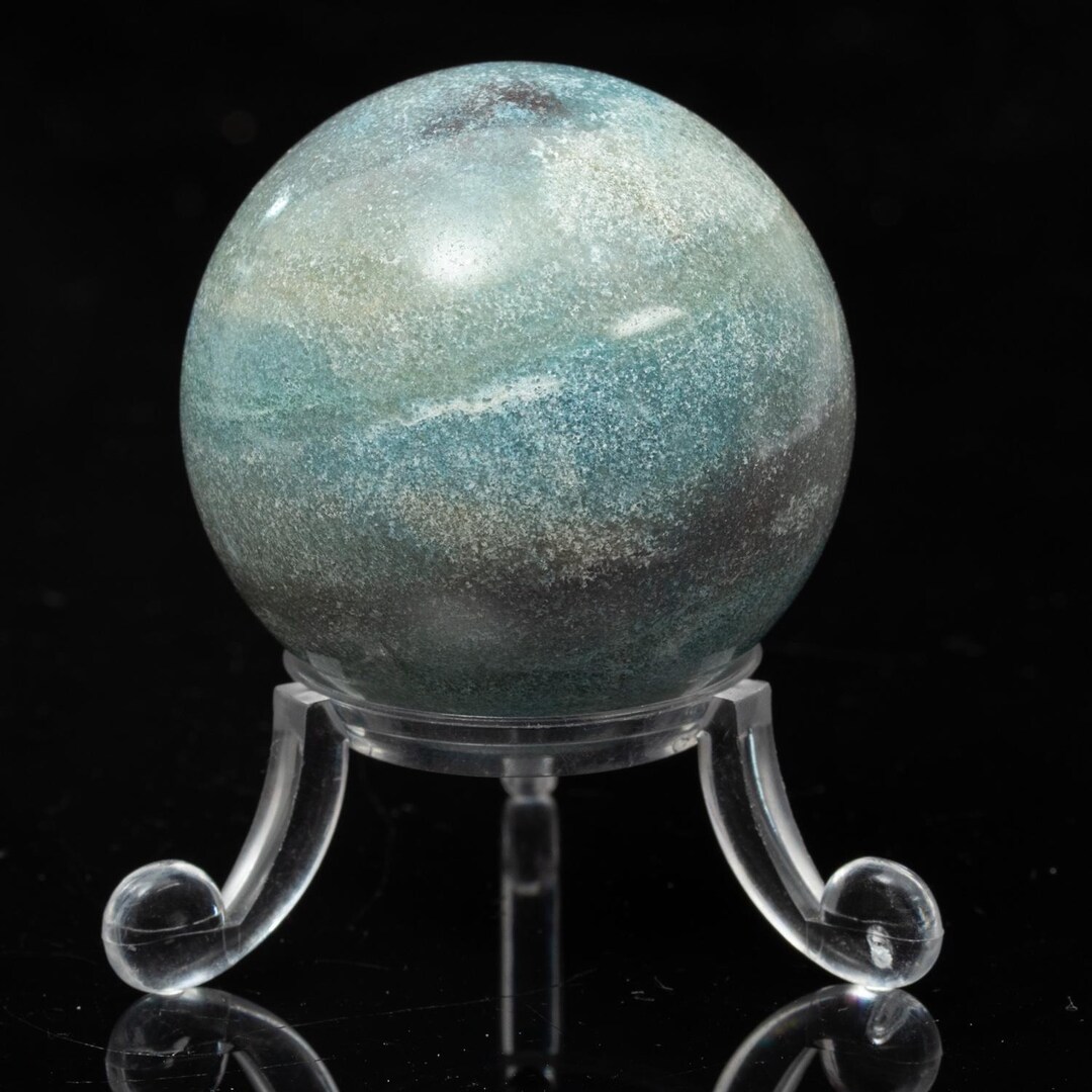 Rare TROLLEITE Polished Sphere Stone 1.73 Inch Healing Blue Crystal ...