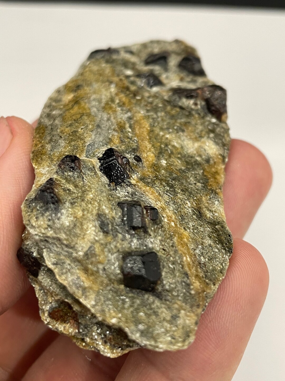 Rare Garnet Almandine Crystal on Matrix 2.12 Oz Healing Chakra Stone ...