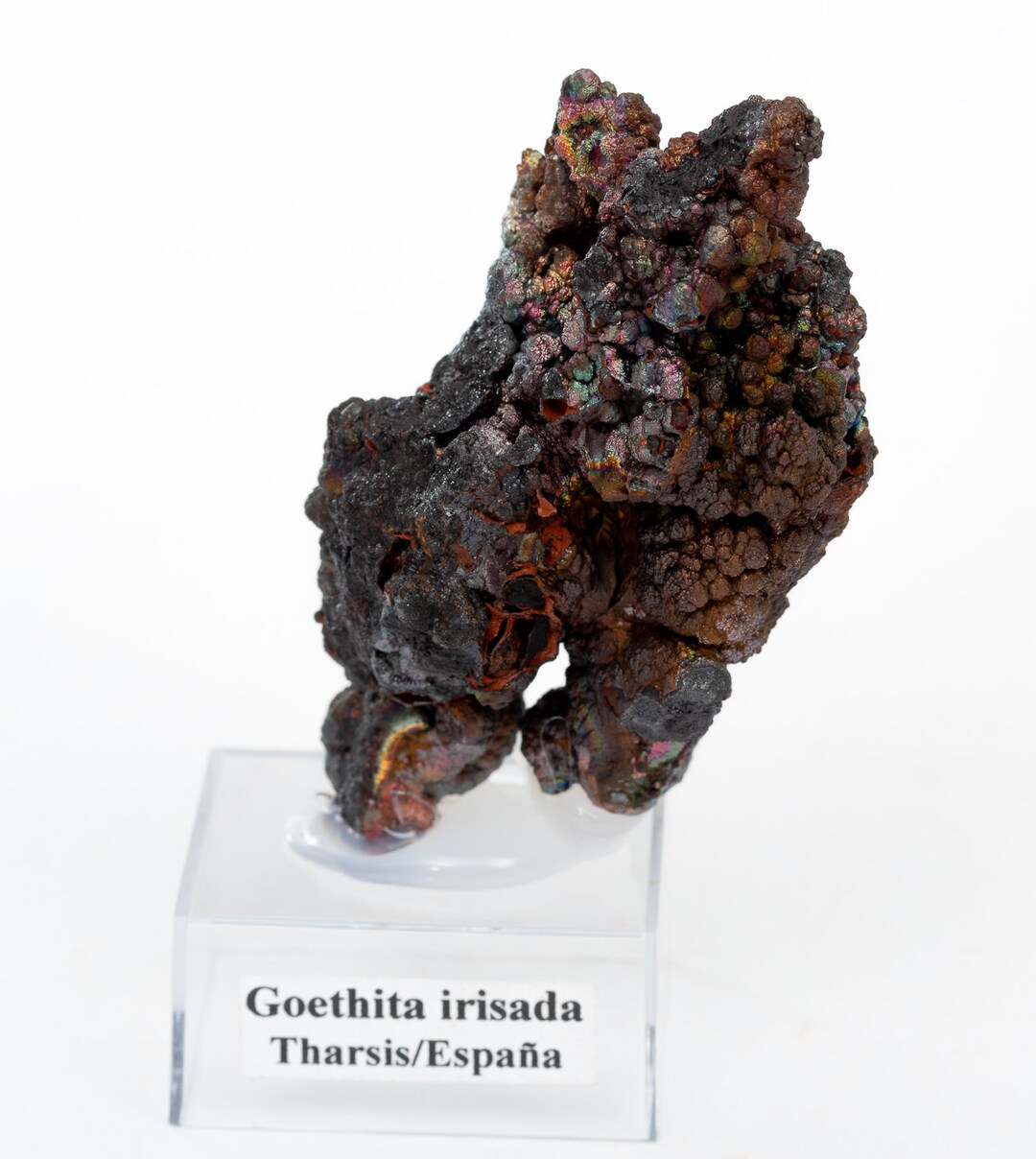 Rainbow GOETHITE Iridescent Crystal 2.89 Oz Stone With Stand Specimen ...