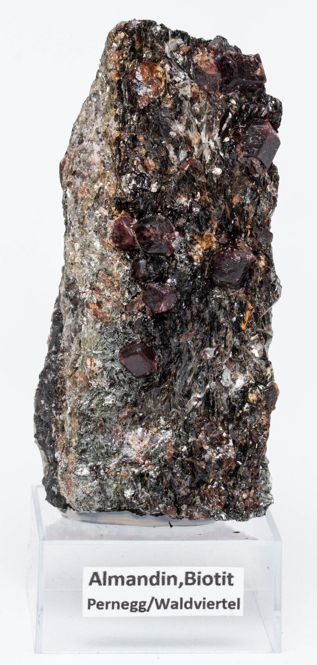Rare ALMANDINE Garnet Crystal on Matrix 4.23 Oz Chakra Stone Specimen ...