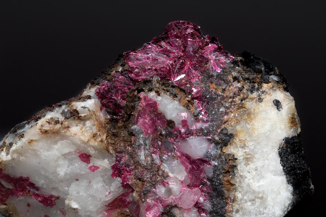 Rare ROSELITE and ERYTHRITE Crystal on Matrix 5.01 Oz Stone Specimen ...