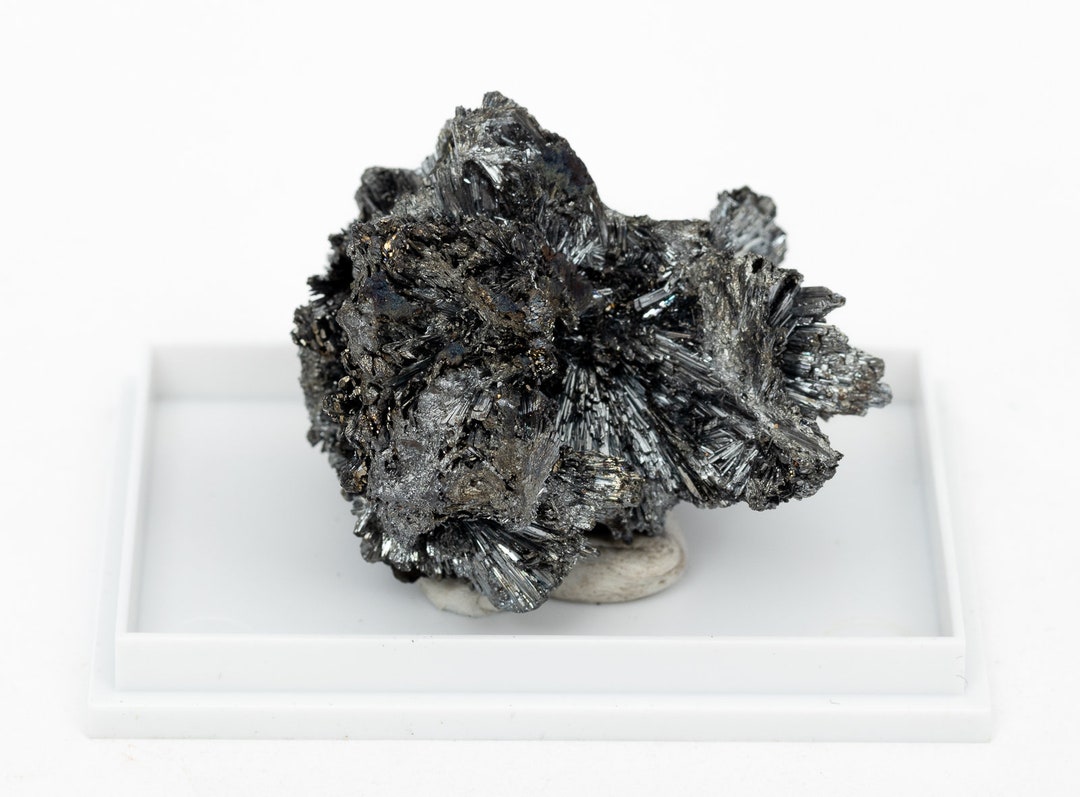 Rare ANTIMONITE STIBNITE Crystals Healing Chakra Stone Specimen 6188T ...